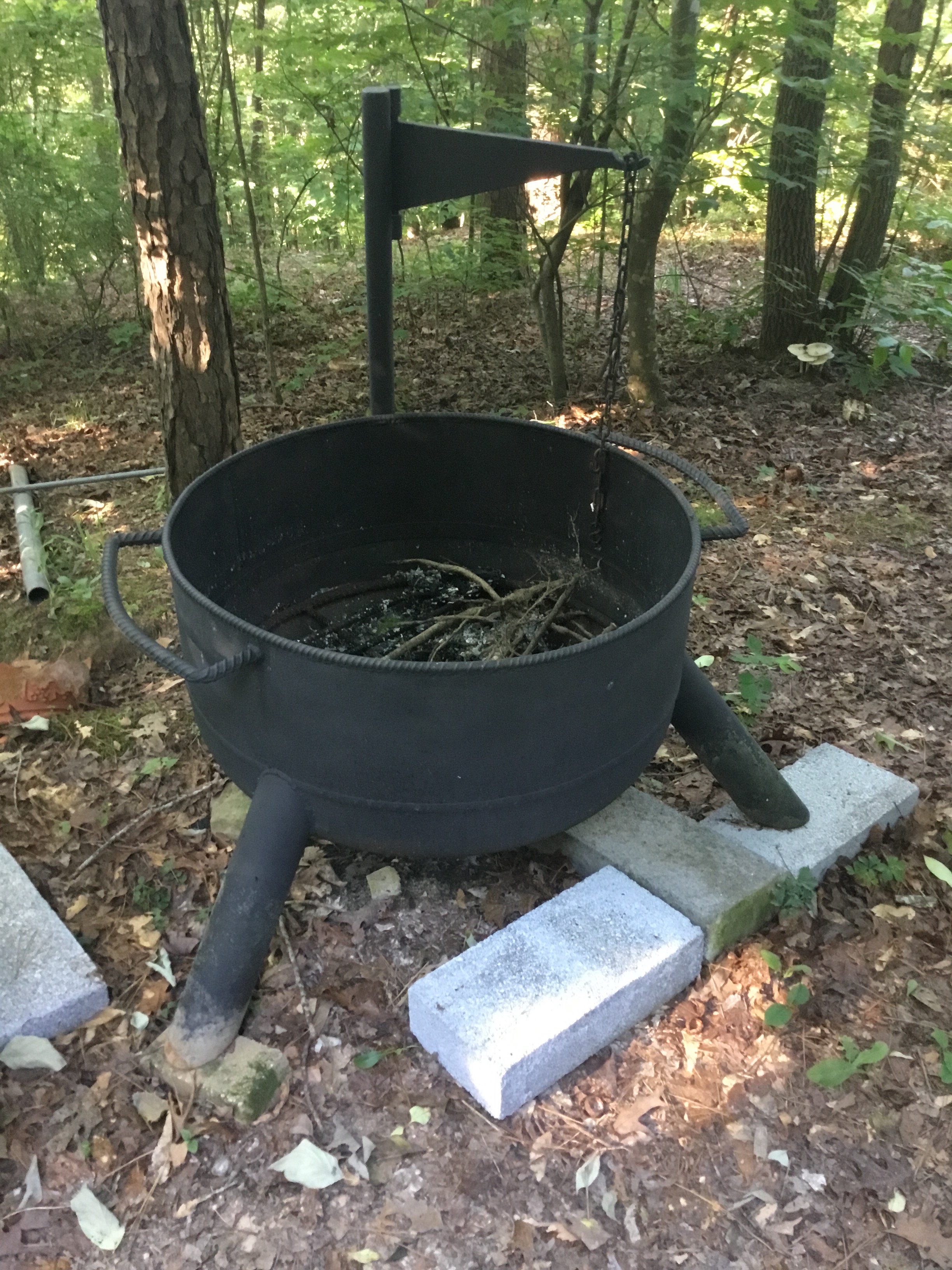 Outdoor Kitchen, Old School–Part Three, Recycled Fire Pit – Southern ...