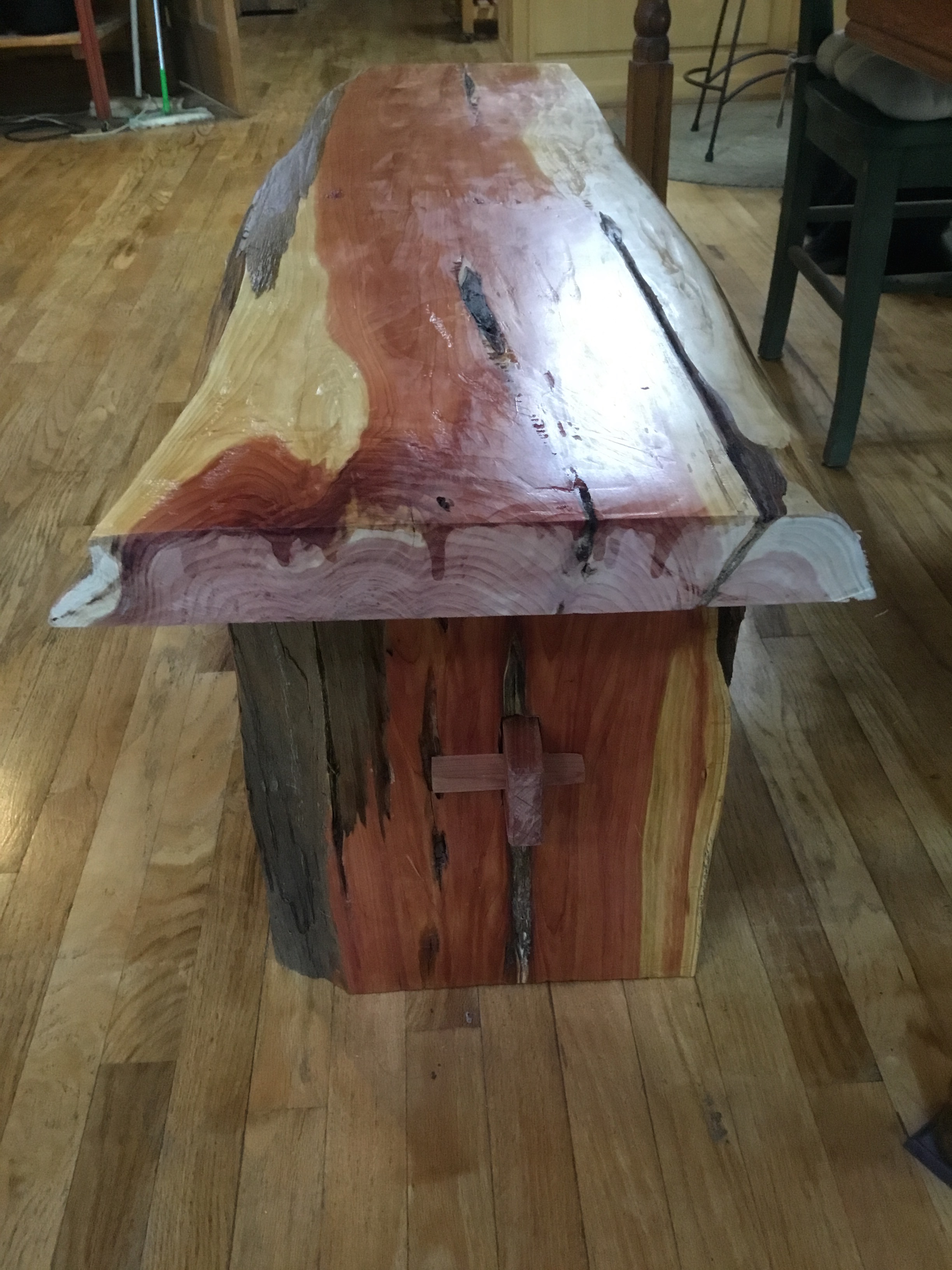 Eastern Red Cedar Bench – Southern Fusion Cooking